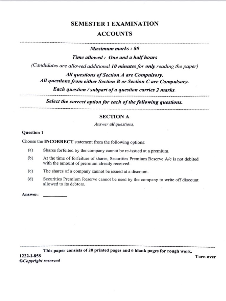 ISC 1st Term 2021 | PDF