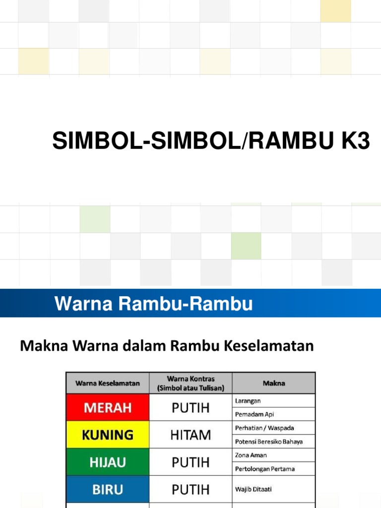 Rambu K3 | PDF