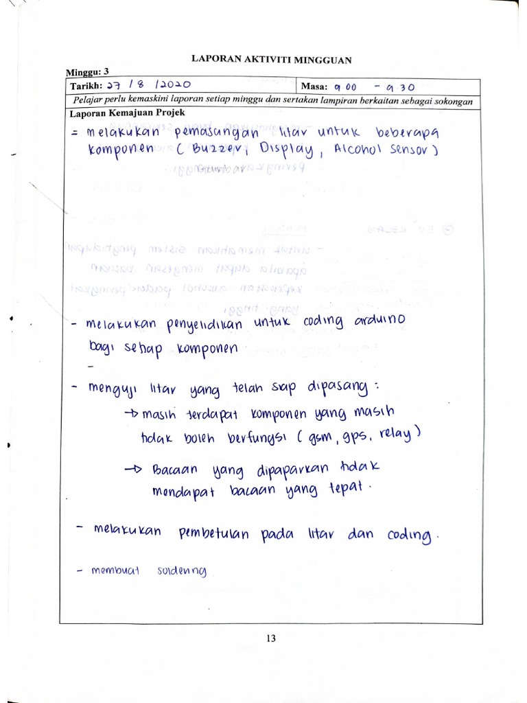 Contoh Penulisan Buku Log 1 | PDF