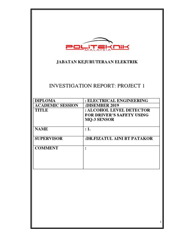 InvestigationReport Example | PDF | Alcohol Intoxication | Driving ...