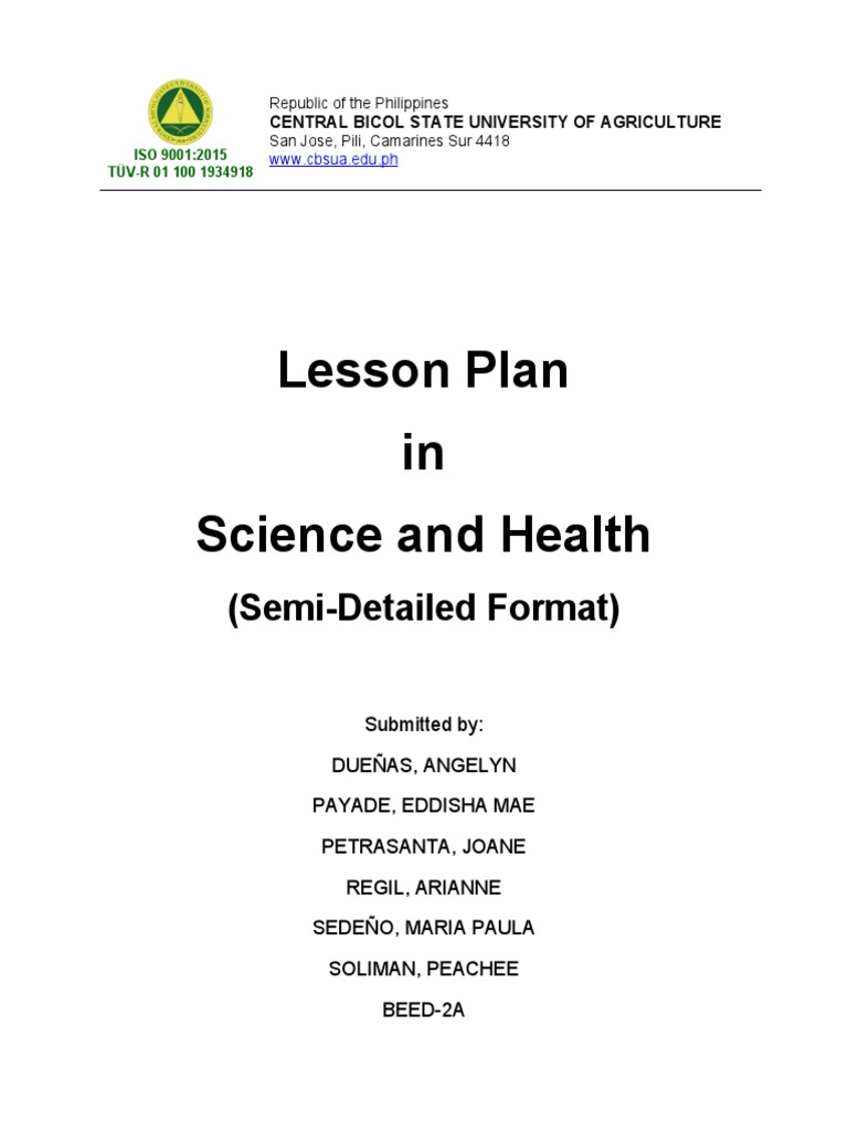 Group 3 - Science Group | PDF | Lesson Plan | Psychological Concepts