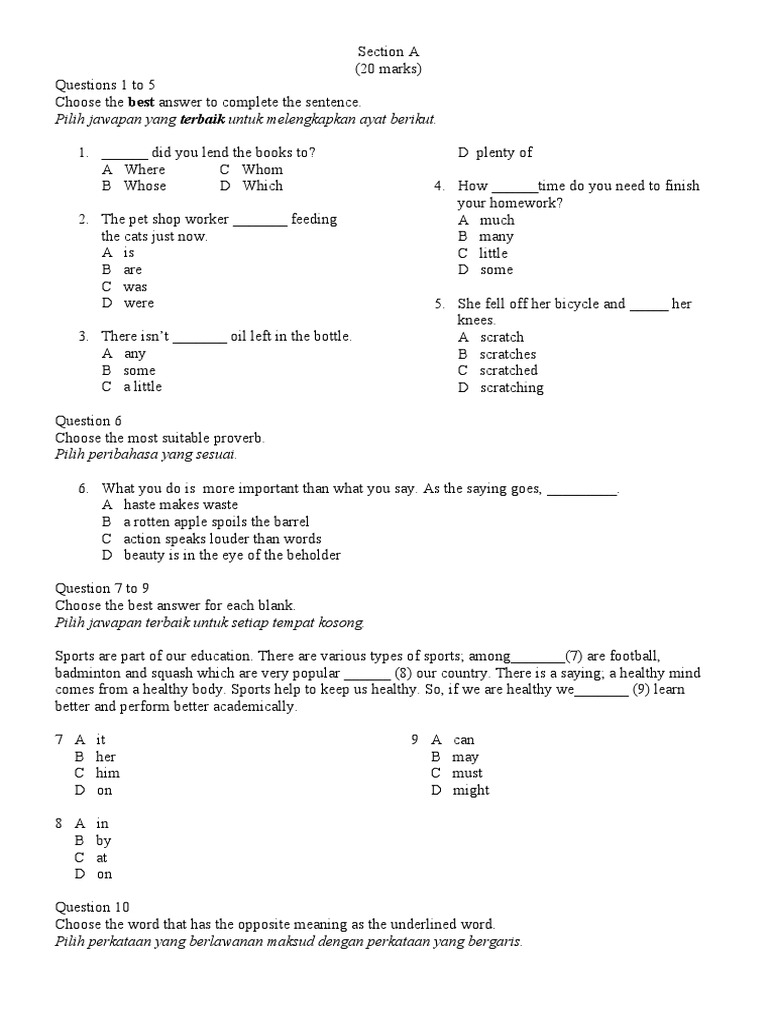 English Primary 5 | PDF
