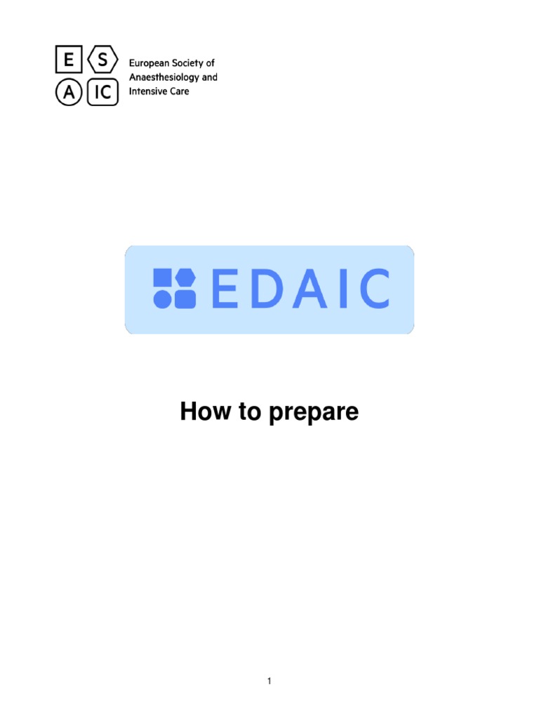How To Prepare For The Edaic 2022english | PDF | Test (Assessment ...