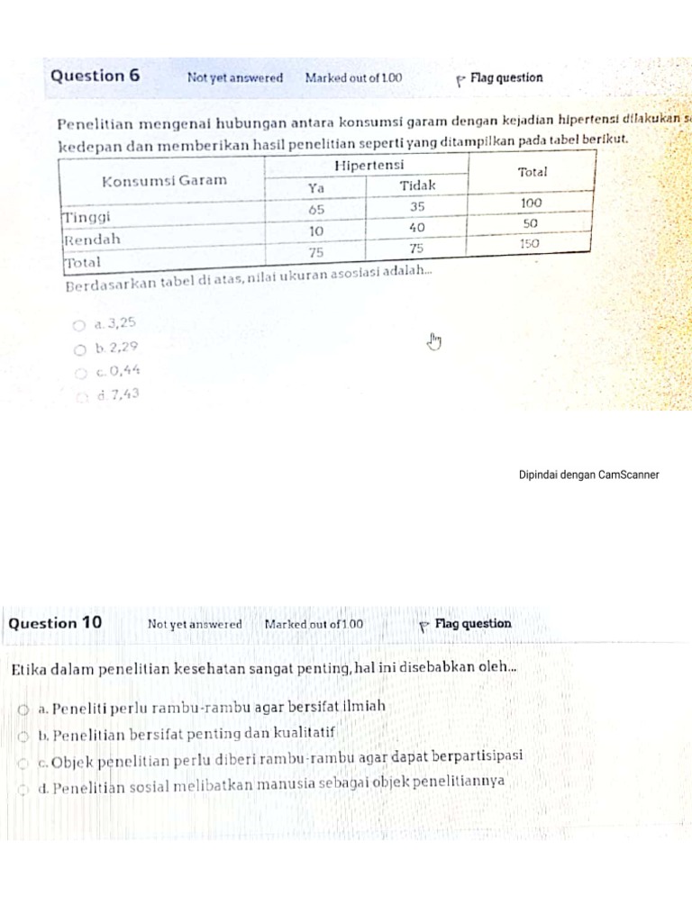 Soal Uas Metlit | PDF