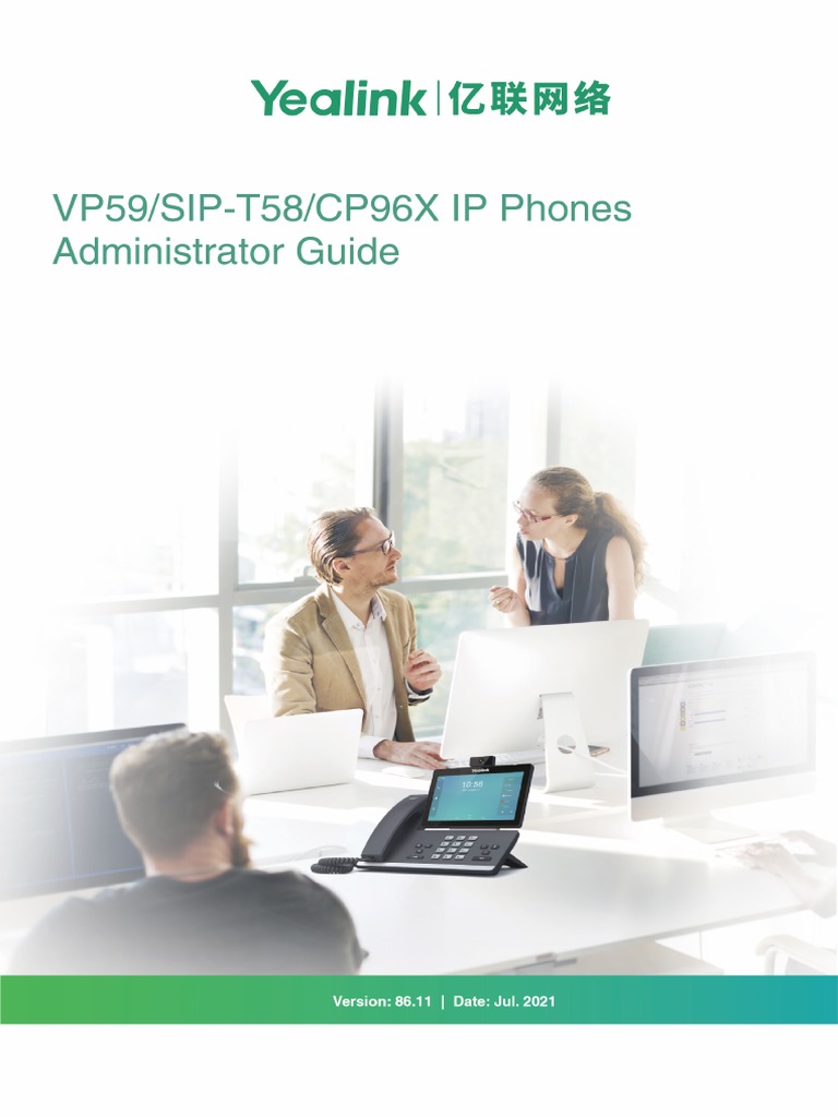 Administrator's Guide For VP59 & SIP-T58 & CP96X IP Phones V86.11-1 | PDF | I Pv6 | Computer Network