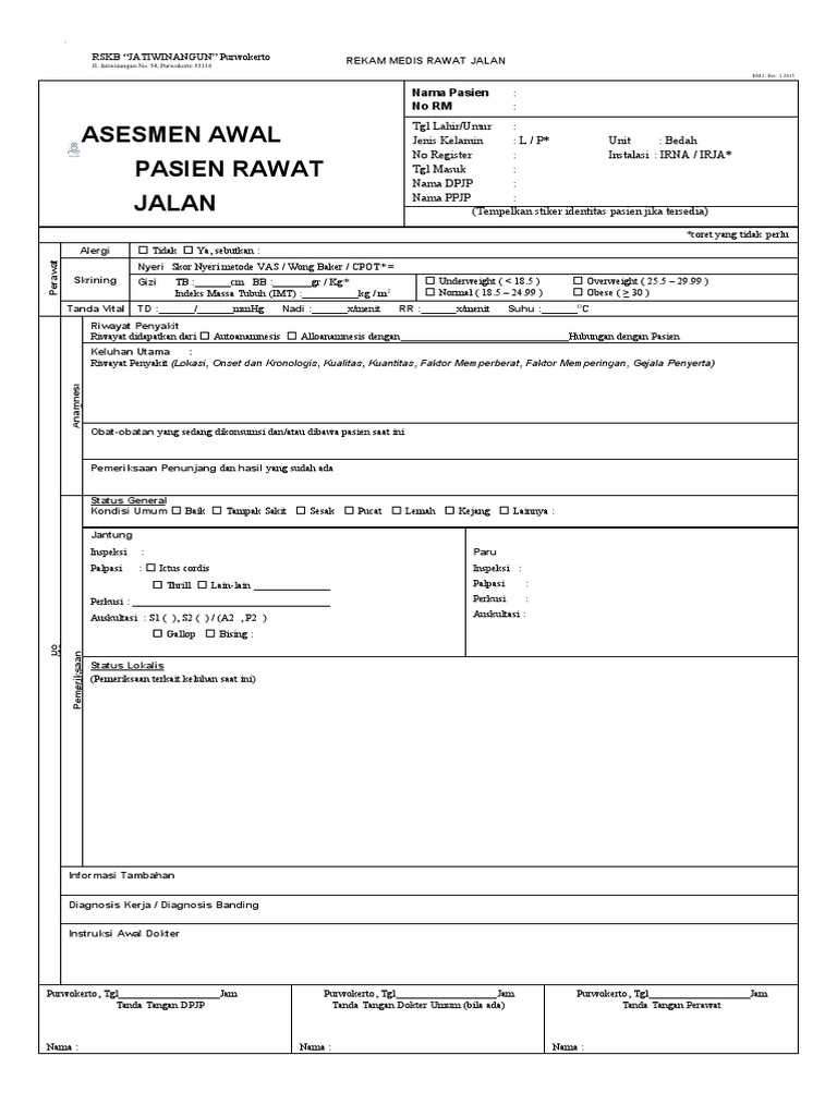 Rekam Medis Rawat Jalan | PDF