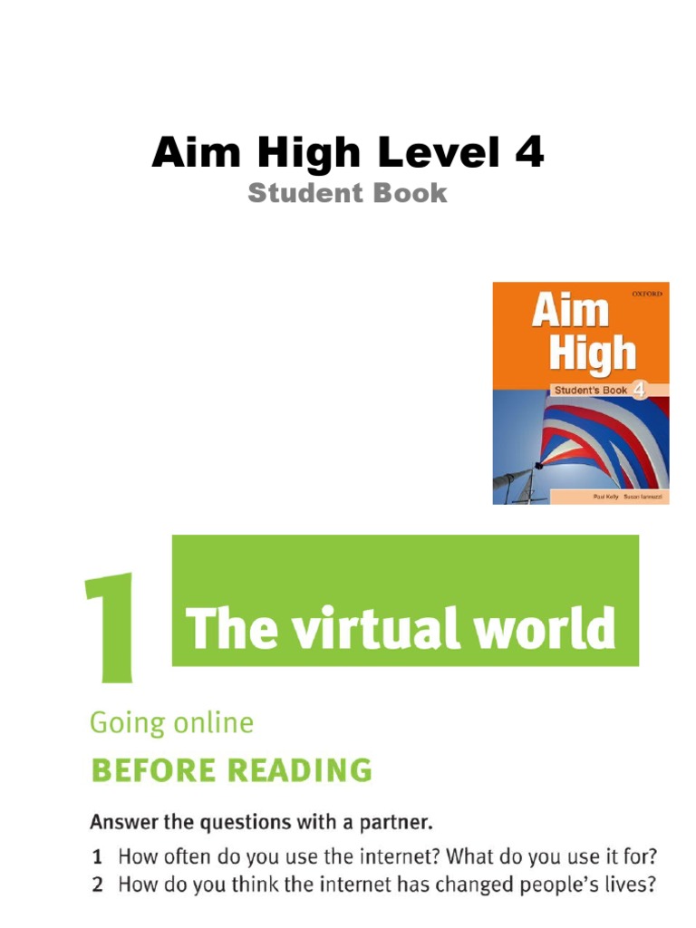 Aim High Student Book 4 Unit 1 Edit | PDF | Virtual World