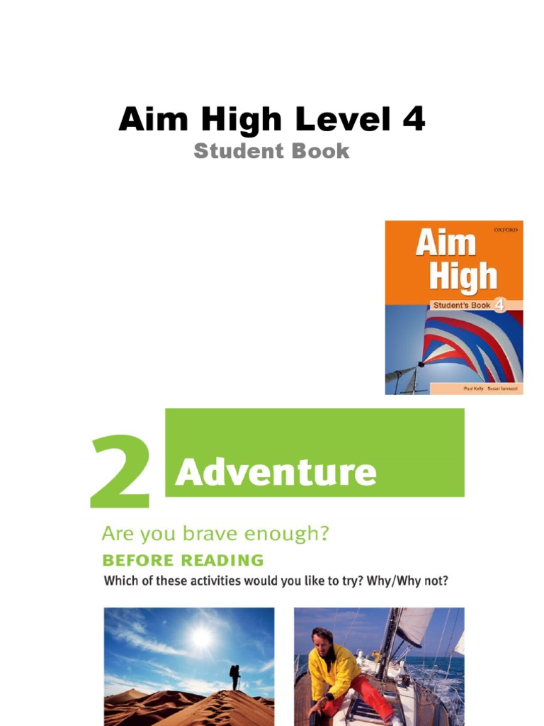 Aim High Student Book 4 Unit 2 Edit | PDF