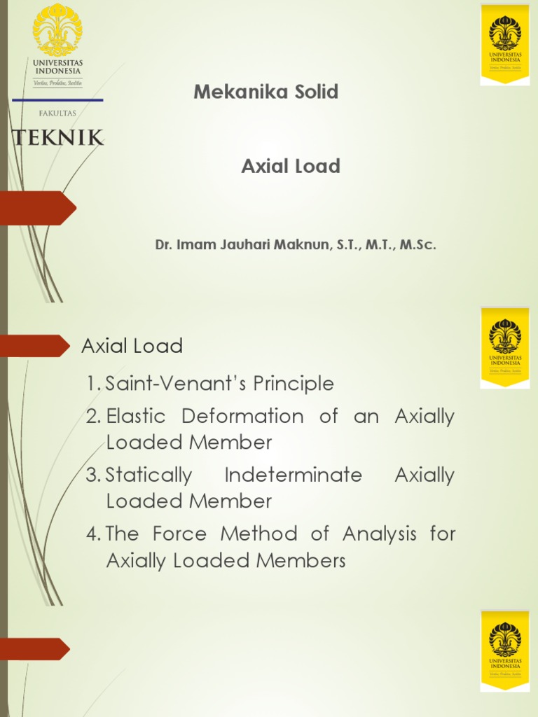 Axial Load 2022 | PDF | Elasticity (Physics) | Stress (Mechanics)