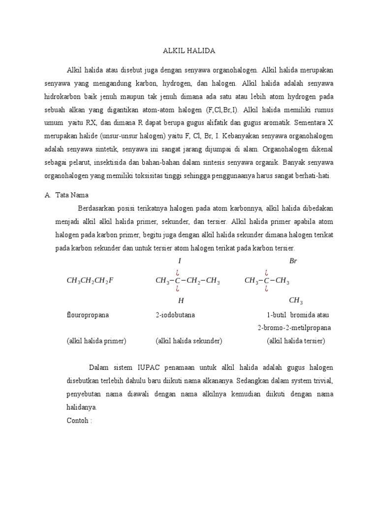 Alkil Halida | PDF