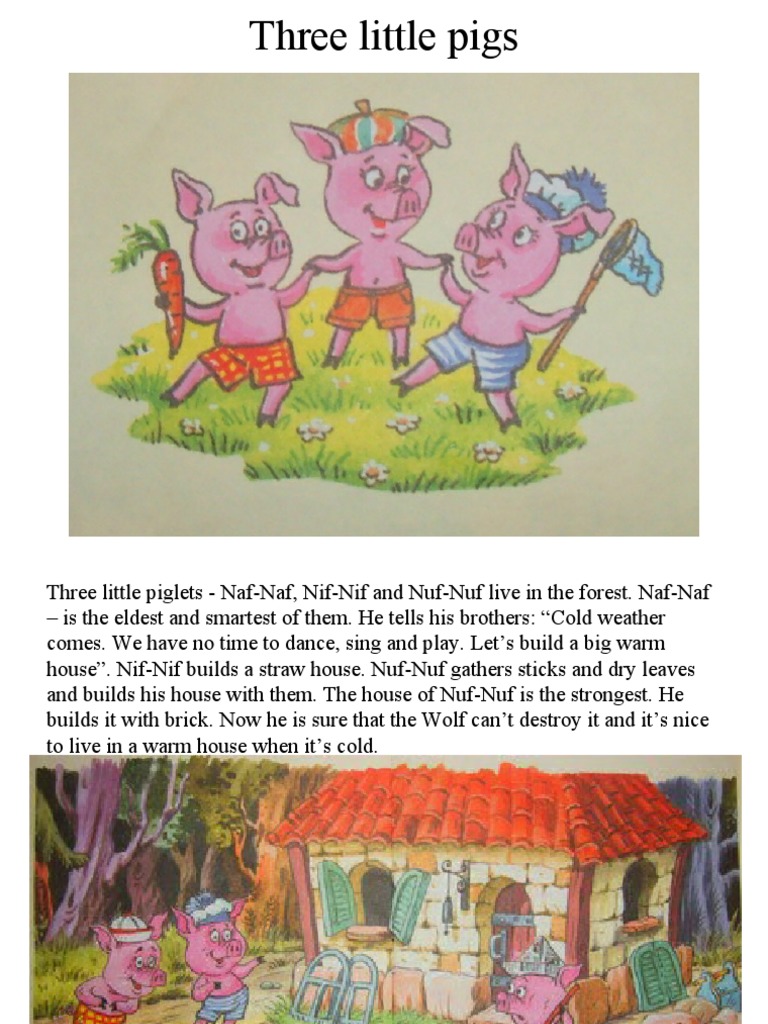 Three Little Pigs | PDF | Home & Garden | Mystery, Thriller & Crime Fiction
