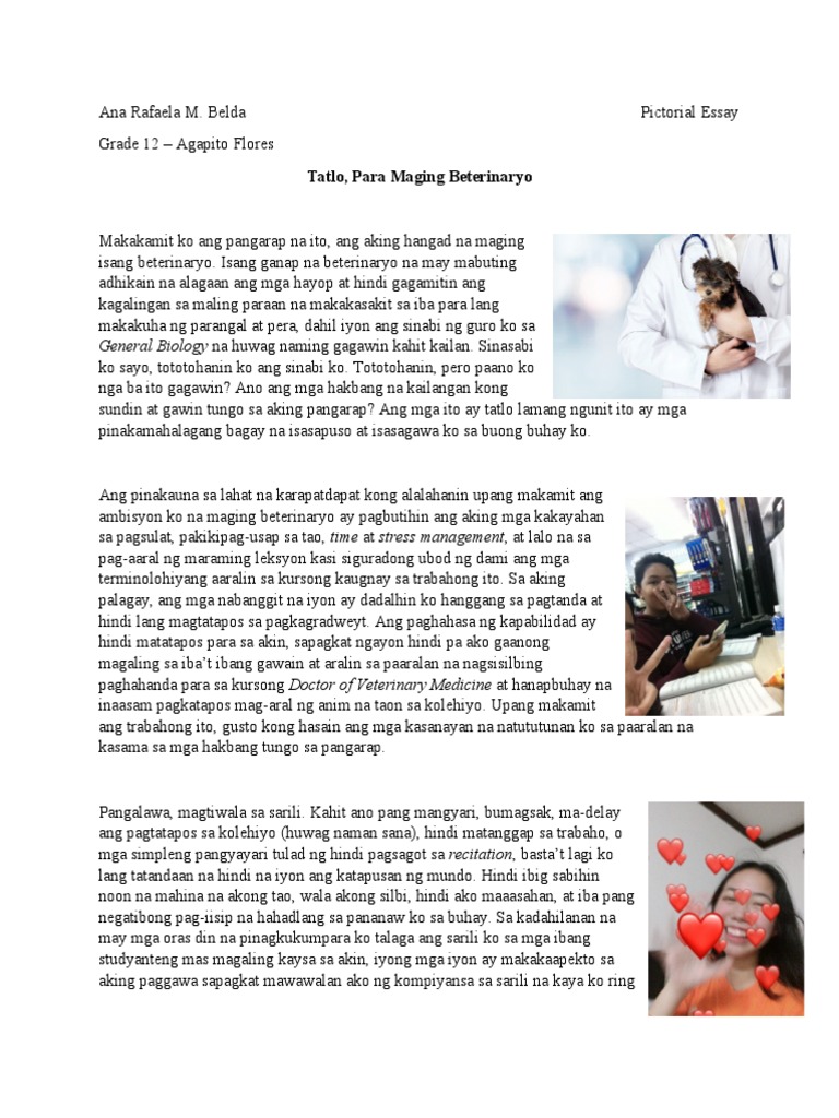 Pictorial Essay - FILIPINO | PDF