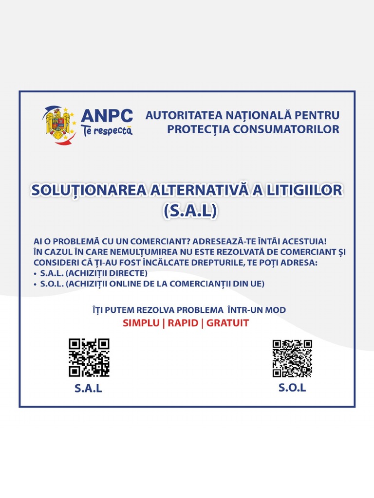 Placheta ANPC SAL Format A4 Pentru Print 2 | PDF