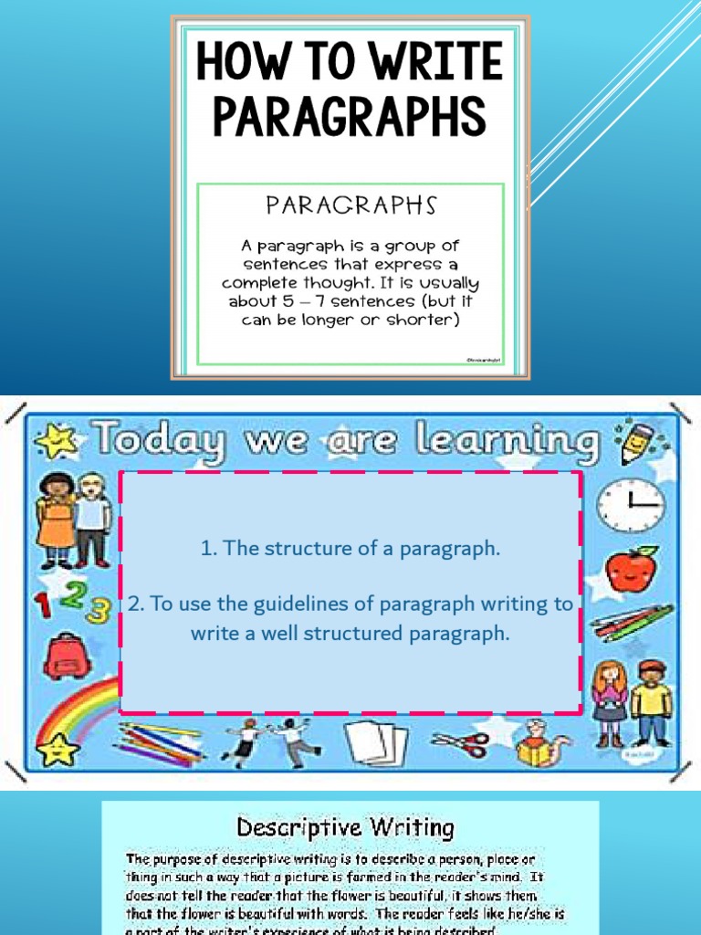 Descriptive Paragraph Writing Guide for Grade 5 | PDF | Language Arts ...