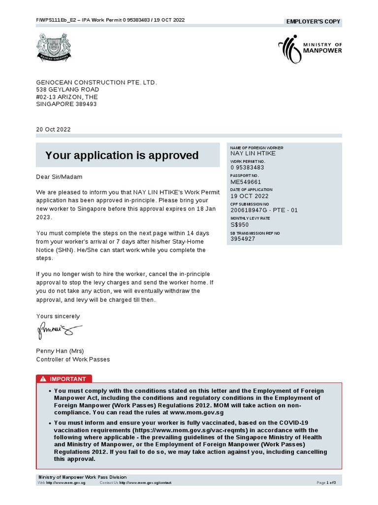 Nay Lin Htike-Gc | PDF | Employment | Overtime