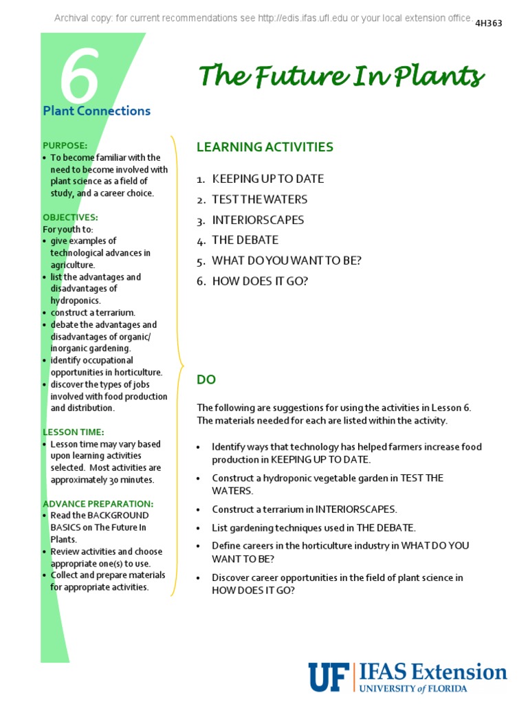 Exploring Careers in Plant Science | PDF | Hydroponics | Agriculture