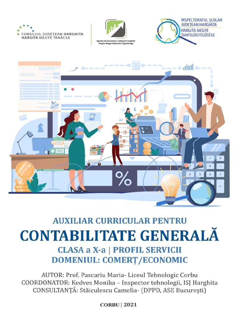 Contabilitate Generala - Clasa A IX-a Comert 2021 - Auxiliar | PDF