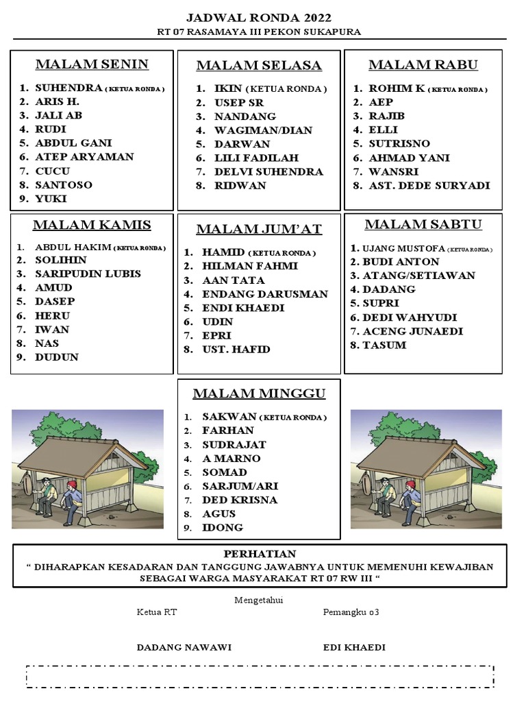 Jadwal Ronda 2022 | PDF