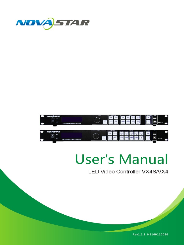 Novastar VX4S User Manual Rev1.1.2 | PDF | Display Technology | Computing