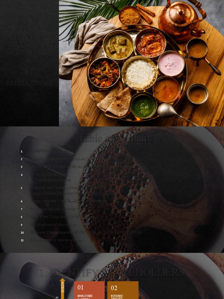 Canteen Ordering System For Unilever-CBAP Project | PDF | Menu | Computing