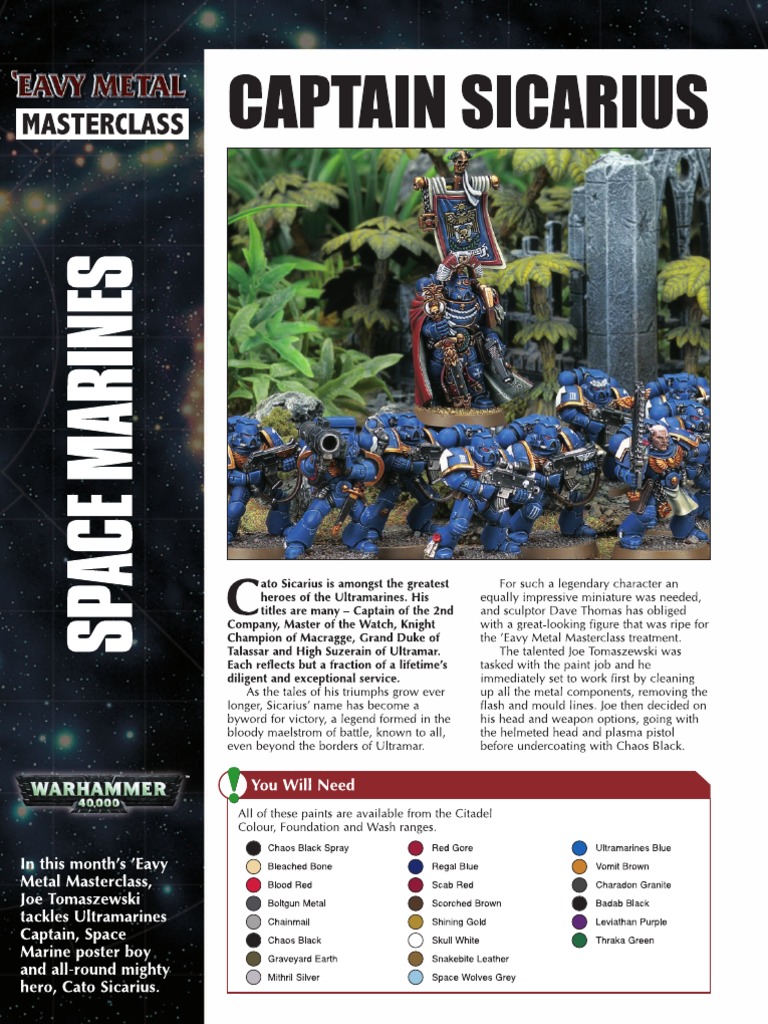 M220363a Captain Sicarius Painting Masterclass | PDF