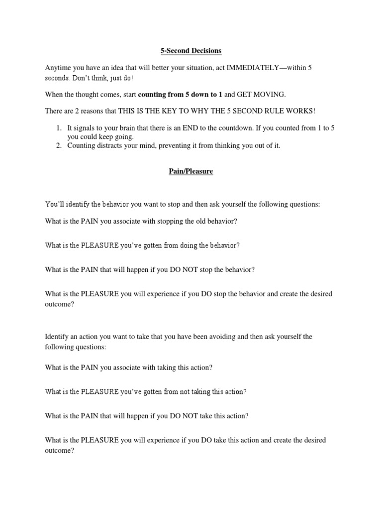 Overcoming Inaction WS | PDF