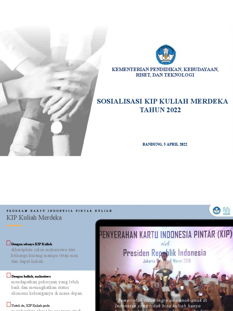 Materi Paparan KIP Kuliah Merdeka 2022-New | PDF