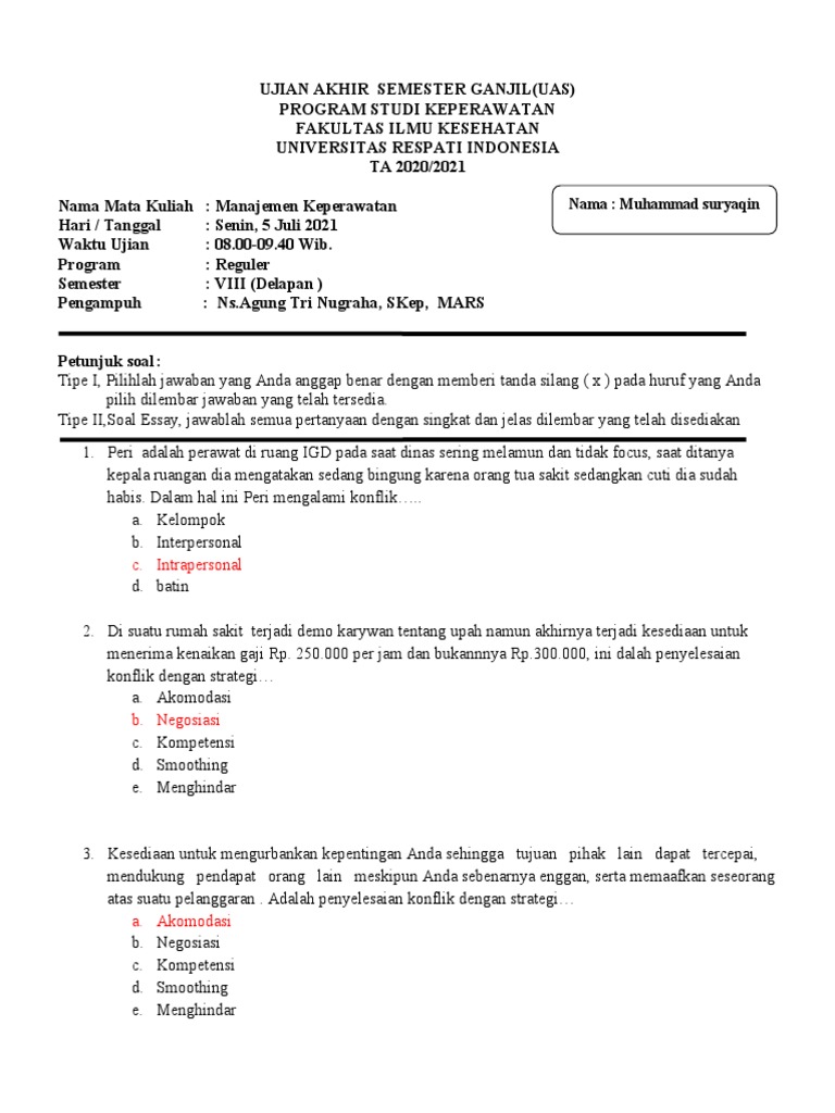 Jawaban UAS Manajemen 2021 Fix PR 10 | PDF