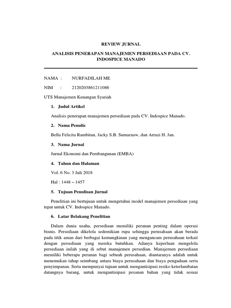Review Jurnal Uts | PDF