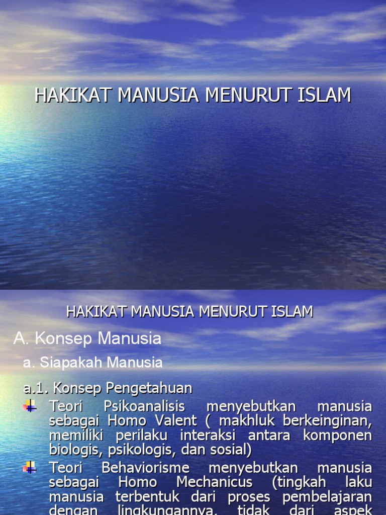 Hakikat-Manusia-Menurut-Islam | PDF