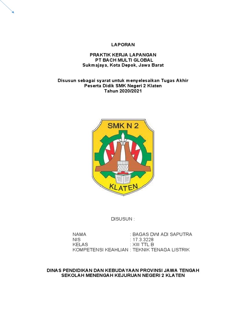 Laporan Prakerin di PT Bach Multi Global | PDF