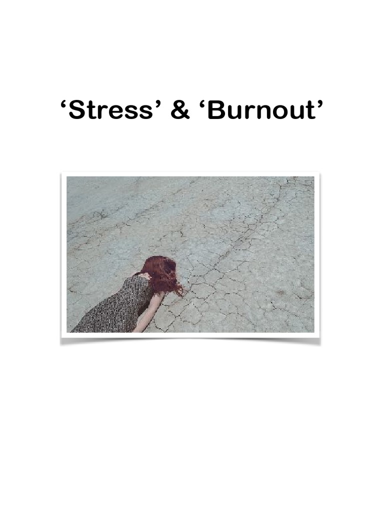 Stress and Burnout | PDF | Occupational Burnout | Subjective Experience