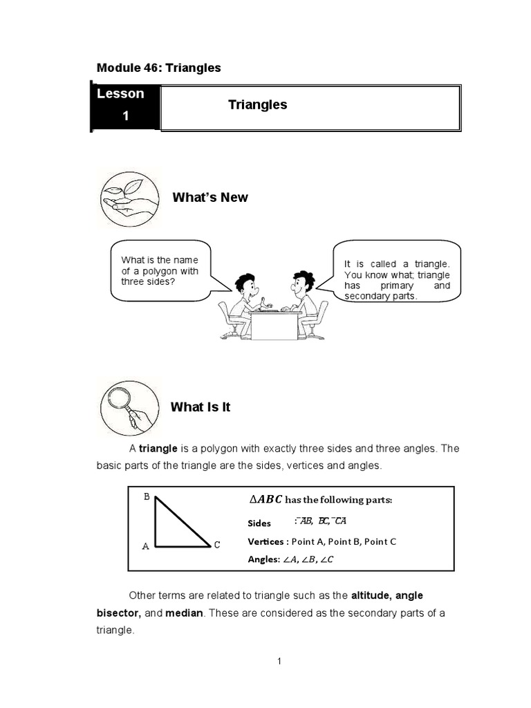 Mathematics7 Q3 M46 V4 Edited 2 Pdf Triangle Elementary Mathematics 