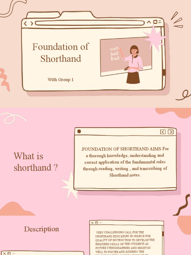 Shorthand Presentation | PDF | Shorthand | Human Communication