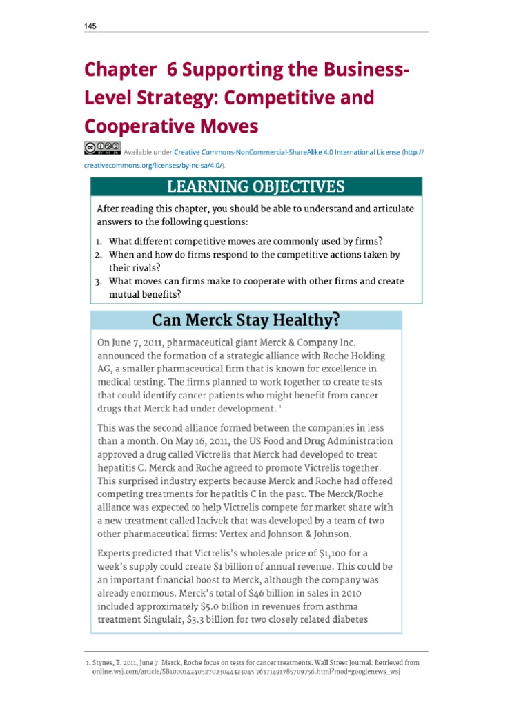 Mastering Strategic Management Chapter 6 | PDF