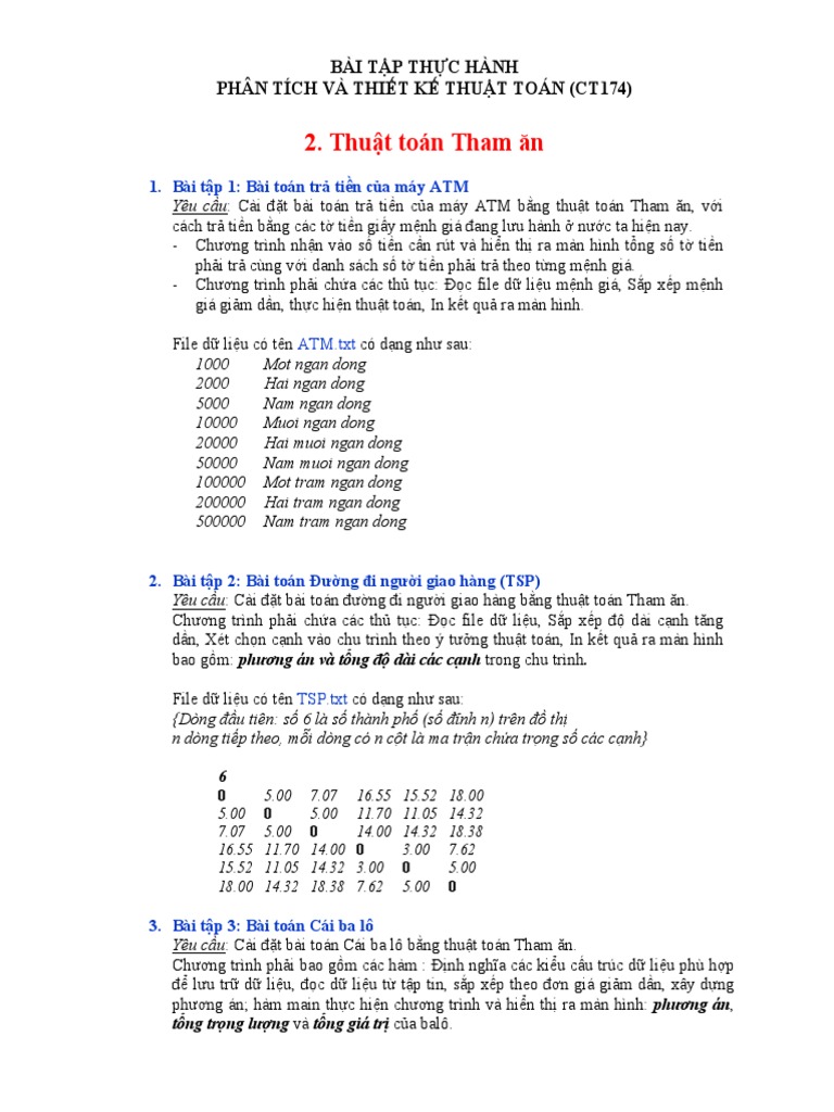 Baitapthuchanh 2 - CT174 - Tham An | PDF