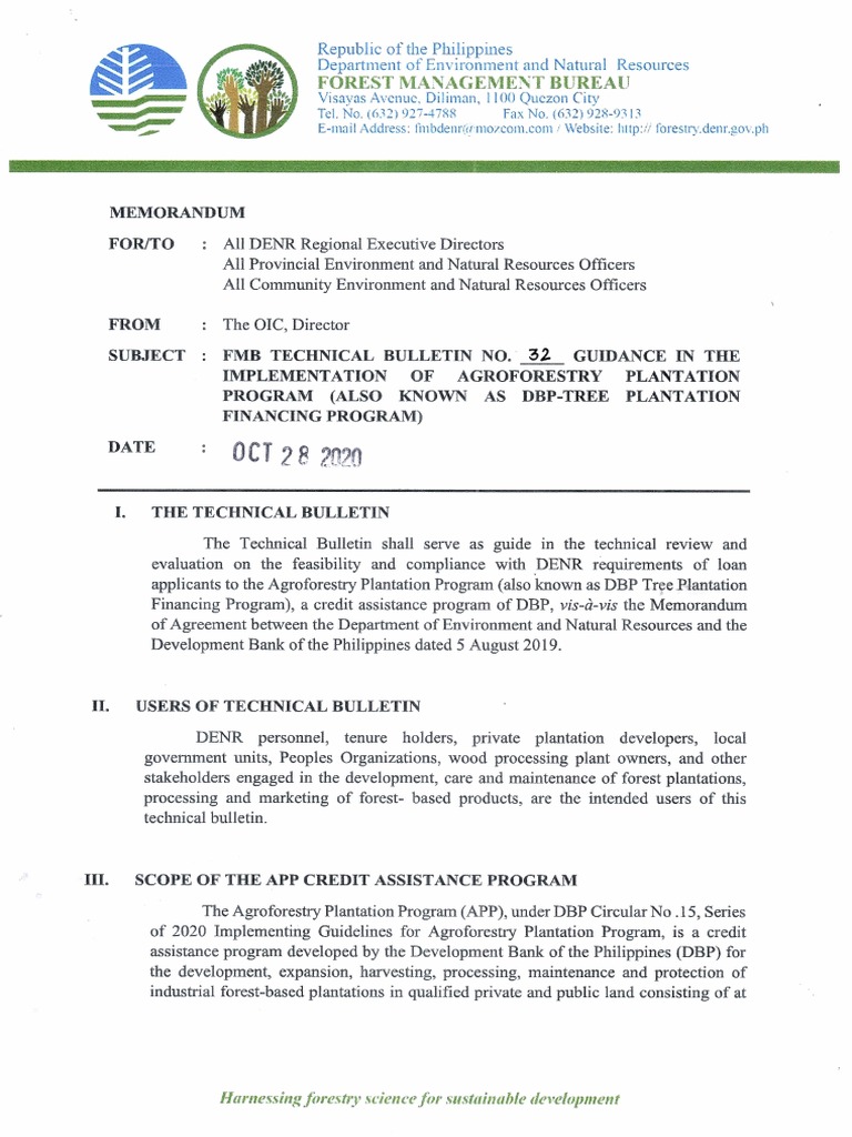 FMB Technical Bulletin 32 - APP | PDF