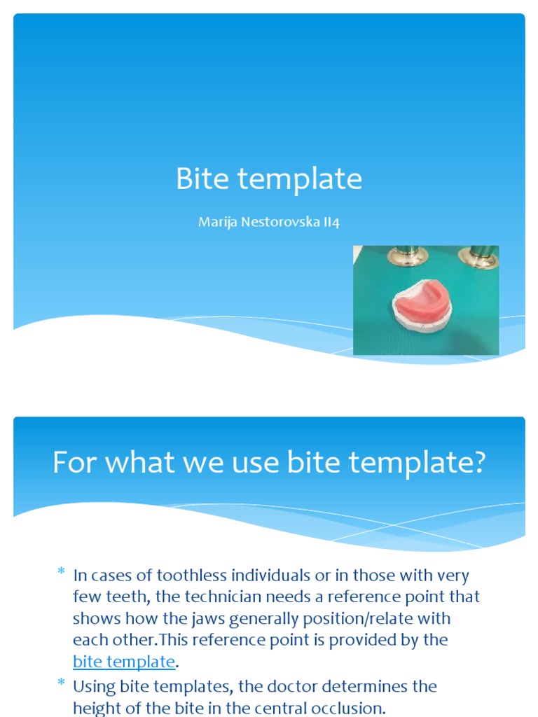 Bite Template | PDF