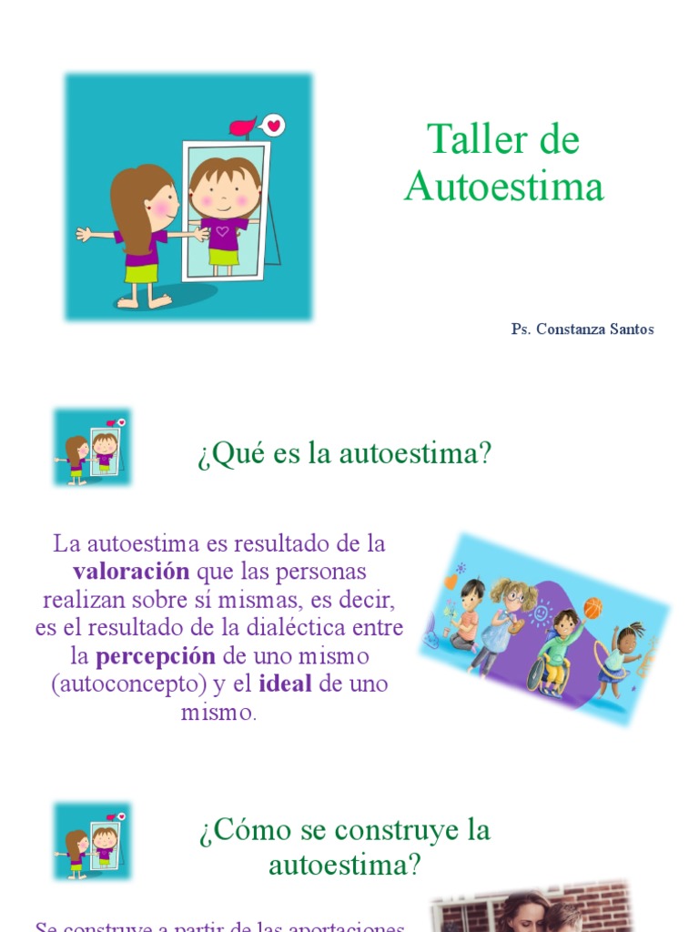 Taller Autoestima | PDF | Autoestima | Aprendizaje