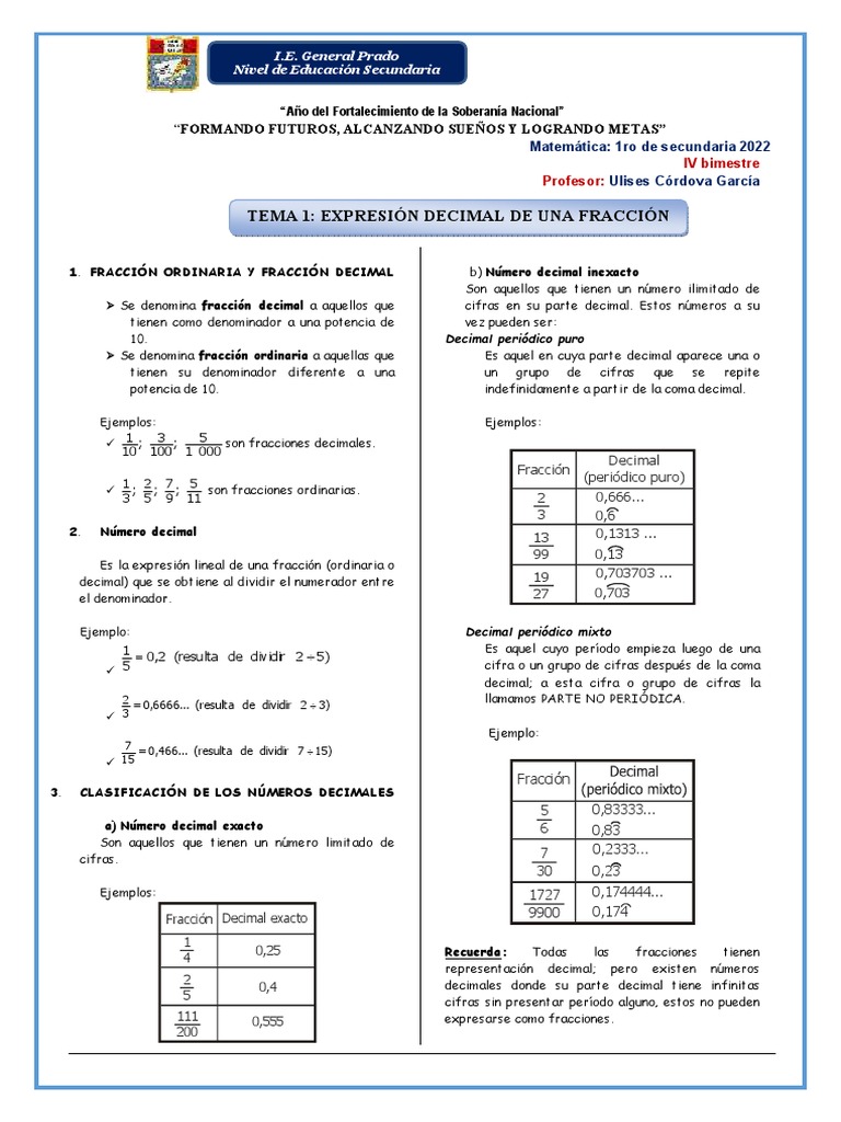 FRACCIONES Y DECIMALES DE SECUNDARIA EJERCICIOS RESUELTOS, 55% OFF