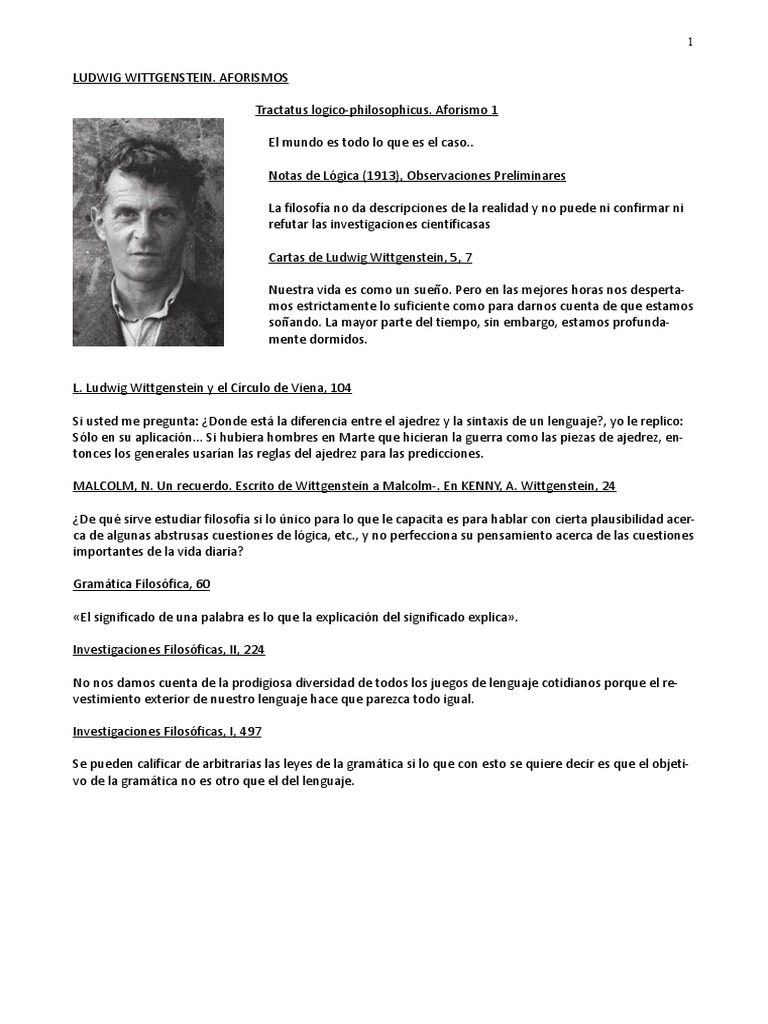 Ludwig Wittgenstein y sus ideas sobre lógica, lenguaje y filosofía ...