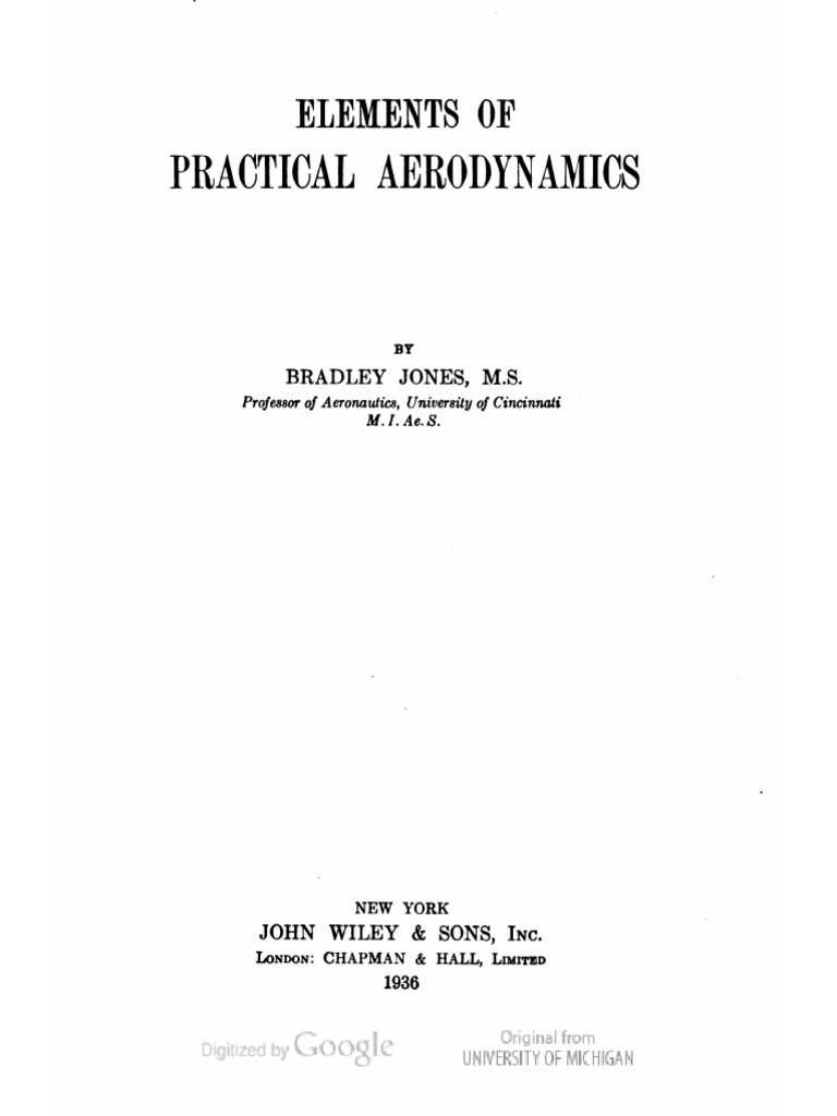 Elements of Practical Aerodynamics by B. Jones | PDF | Reynolds Number ...