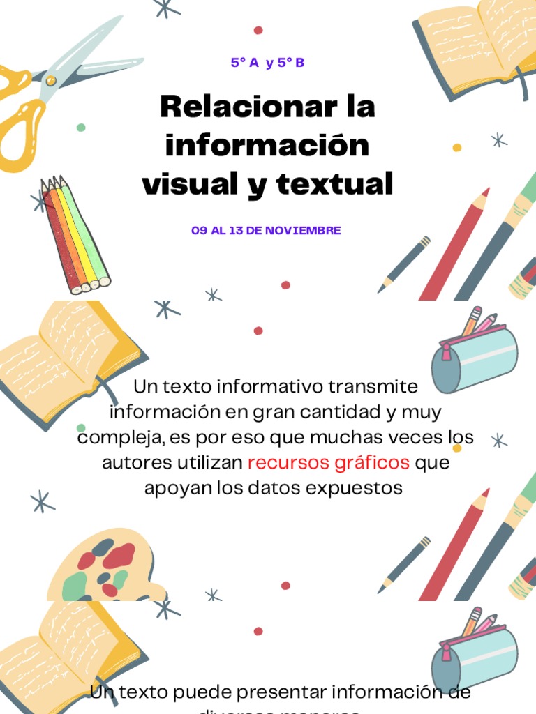 5° Relacionar La Información Visual y Textual | PDF