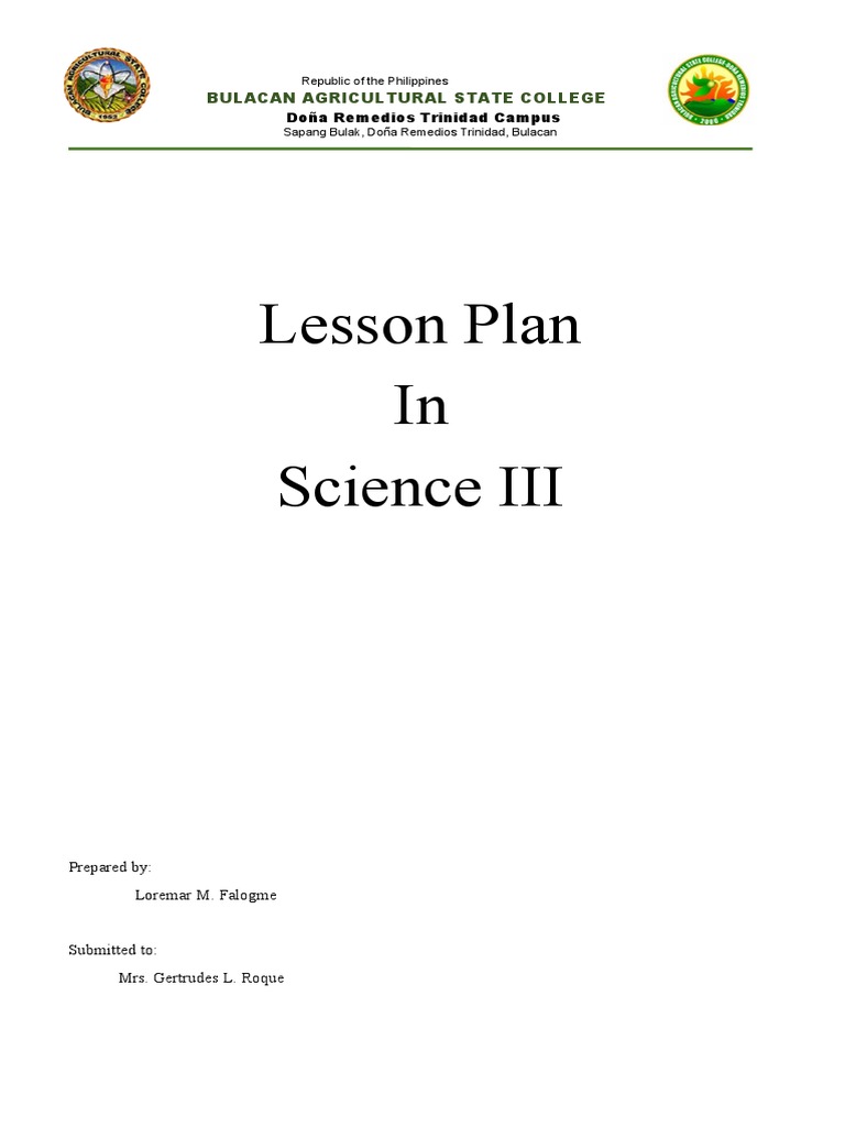 A Detailed Lesson Plan on the Three Phases of Matter | PDF | Liquids ...