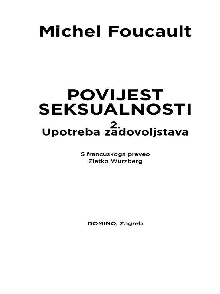 Misel Fuko Michel Foucault Povijest Seks | PDF