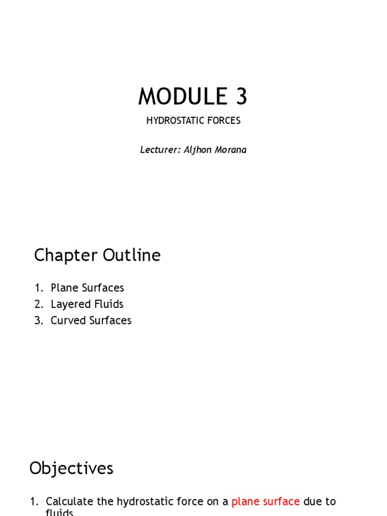 CE 023 3 Hydrostatic Forces-2 | PDF | Pressure | Physics