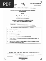 CSEC 2021 Music Past Paper | PDF