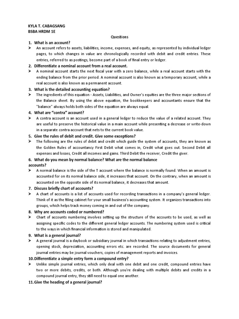 Chapter 2 Activity | PDF | Debits And Credits | Expense