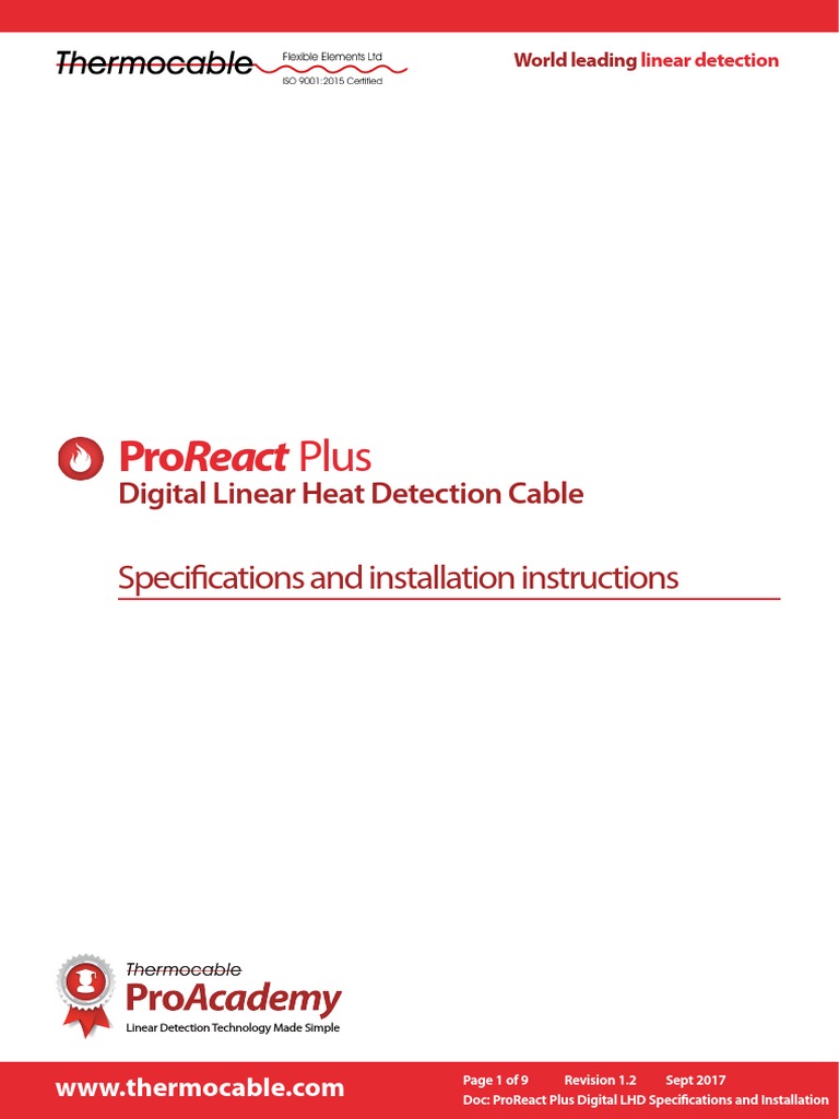 ProReact Plus Digital LHD Cable Installation Manual | PDF | Equipment ...