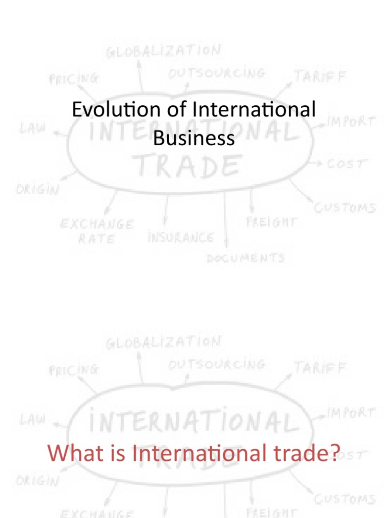Evolution of International Business | PDF | Politics
